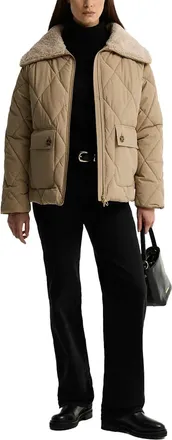 Barbour Eva Puffer Jacket - Beige