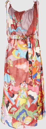 Chufy Robe Longue Rain Maxi Coton Trippy Vison