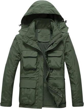 Generic Vestes universitaires pour homme Veste de moto Parkas Vêtements dalpinisme, Army En8, 4XL