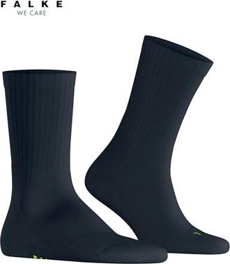 Falke Run Rib Crew U So Baumwolle Funktionsmaterial Einfarbig Chaussettes, Bleu Marine 6120, 44-45 Mixte