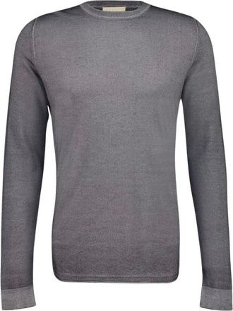 120% Lino Homme, Pulls, Gris, Taille: M Pulls &agrave; col rond