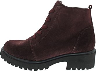 Waldl&auml;ufer H-Luise Bootie 716807-195-020, Order - Velourleder, Bordo (dunkelrot), Schn&uuml;r. u. Rei&szlig;verschluss, Weite H Rot Gr. 37