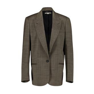 Stella McCartney Gr&uuml;ner Karo Wollblazer - - Jackets - Herren - Gr&uuml;n - S
