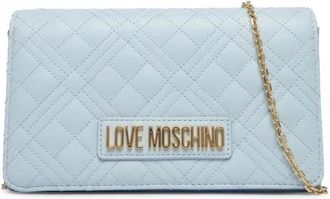 Love Moschino Femme, Sacs, Bleu, Taille: ONE Size Quilted Pochette