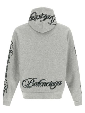 Balenciaga Womens Gray Cotton Sweatshirt Clothing