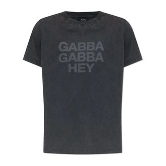 A.P.C. A.p.c., Homme, Tops, Gris, Taille: XL Gabba Gabba Hey T-Shirt