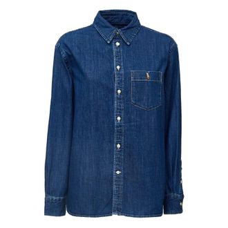 Polo Ralph Lauren Femme, Blouses et Chemises, Bleu, Taille: 38 FR Chemise en jean