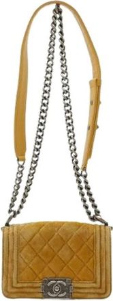 Chanel Pre-owned Boy Leather Chain Bag - Femme - Pre-owned - Brun - Taille: ONE Size