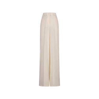 Blumarine Panta Gabard Lavata Wide Hosen - - Trousers - Damen - Beige - M