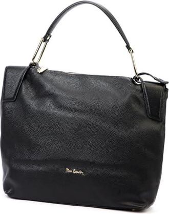 Pierre Cardin Sac pour femme, cuir véritable, daim, grand, Shopper, à bandoulière, multifonctionnel, élégant, sac pour femme, sac à bandoulière, multifonction, sac 