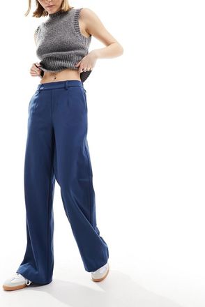 Object Hose in dunklem Jeansblau mit weitem Bein