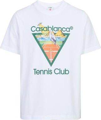 Casablanca T-shirt droit Tennis Club en coton