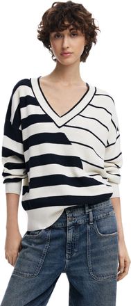 Desigual Damen 25SWJF02 Sweatshirt, White, M