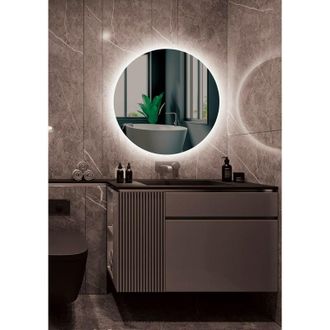 GreenIce Spiegel Beleuchtetes Badezimmer Lisboa &Oslash;80Cm Kaltes Wei&szlig; Sensor Demister/On-Off [LIMEX-LISB002/80] (LIMEX-LISB002/80)