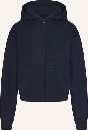 SKIMS Skims Lounge-Sweatjacke Cotton-Fleece blau