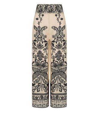 Pahiesa PANTALON ECRU ET NOIR PAHIESA FORMENTERA