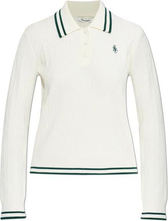 Sporty & Rich Femme, Pulls, Beige, Taille: 40 FR Pull &agrave; Col