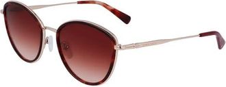 Longchamp LO170S Sunglasses, Colour: 612 Rose Gold/Red Havana, Taille Unique Unisex