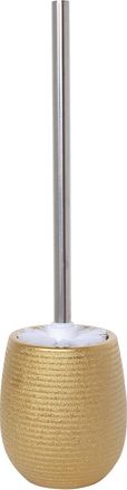 MSV Bad Serie Oman WC B&uuml;rste Klob&uuml;rste Toilettenb&uuml;rste aus Keramik Gold