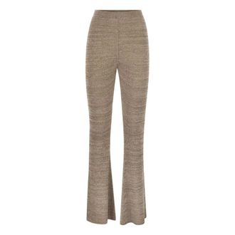 Fabiana Filippi Femme, Pantalons, Beige, Taille: 40 FR Pantalon en fil Platinum