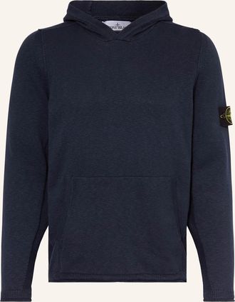 Stone Island Strick-Hoodie blau