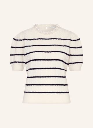 Sandro Sandro Strickshirt Mit Schmuckperlen weiss