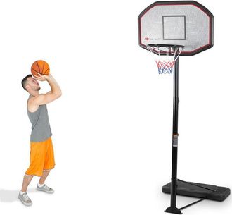 Costway Costway - Basketballstaender von 200 bis 305cm hoehenverstellbar, Basketballkorb mit Staender, Basketballanlage rollbar, Korbanlage geeignet fuer