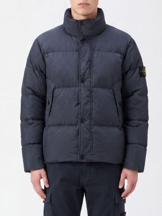 Stone Island Doudoune courte en nylon matelass&eacute; d&eacute;perlant avec logo