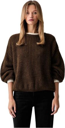 American Vintage Cyrow Pull - Femme - Pulls - Brun - Taille: 36/38 FR
