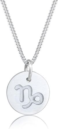 Elli Halskette Damen Sternzeichen Steinbock Astro Matt in 925 Sterling Silber