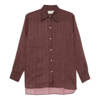 Officine G&eacute;n&eacute;rale Augustine Mini Flower Voile - - Blouses & Shirts - Damen - Braun - S
