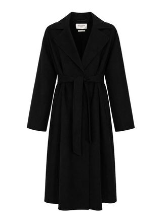Max Mara Knielanger Mantel - Schwarz