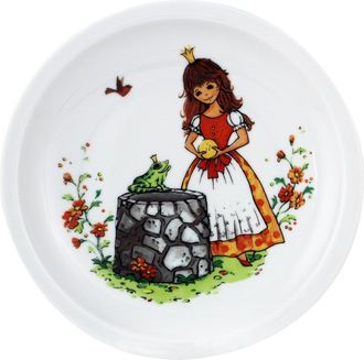 Eschenbach Porzellan Group Porzellan Group Kindergeschirr Froschkönig Teller flach 20 cm, Porzellan, Dekor, 1 x 1 x 1 cm