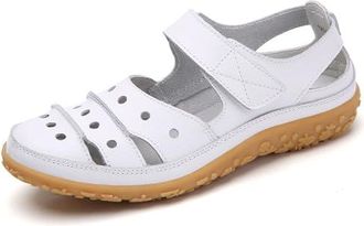 Generic Chaussures antidérapantes pour femme - Design plat confortable avec fermeture - Chaussures polyvalentes pour le travail et idéales pour le printemps e