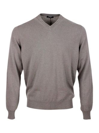 Colombo Pull Col Rond - Marron Clair