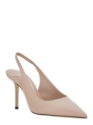 Jimmy Choo London Womens Slingback Pumps Love Beige Leather