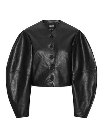 Rotate Lederjacke - Schwarz