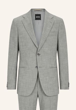 HUGO BOSS Business Anzug C-Huge-2pcs-261 Slim Fit silber