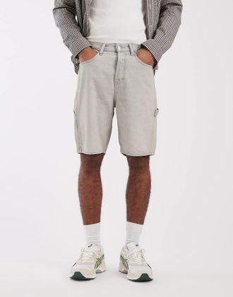 Tommy Jeans Jaimie Carpenter-Jeansshorts im Relaxed Fit in Vintage-Hellblau mit heller Waschung