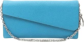 Dior Pre-owned Diorissimo Rencontre Portefeuille Long en Cuir - Femme - Pre-owned - Bleu - Taille: ONE Size