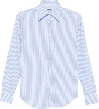 Mazzarelli Femme, Blouses et Chemises, Bleu, Taille: 34 FR Shirt