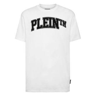 Philipp Plein Homme, Tops, Blanc, Taille: 5XL T-Shirt Col Rond
