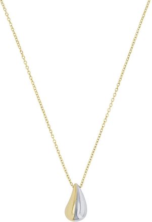 Amor Kette mit Anhänger 925 Sterling Silber Damen Halsschmuck, 42+3 cm, Bicolor, Kommt in Schmuck Geschenk Box, 2039097