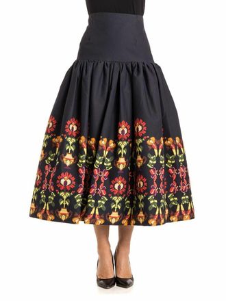 Stella Jean Jupe Longue - Bleu