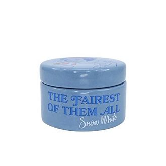 Disney Schmuckkästchen aus Keramik, rund, mit Deckel, 5,5 x 7,7 cm, Schneewittchen