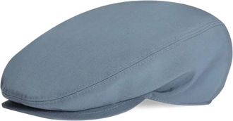 Dolce & Gabbana logo-embroidered peaked beret - Blau