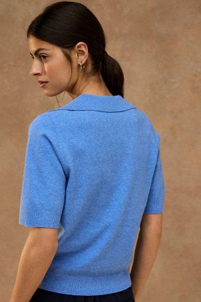 Next Polokragenpullover Superweiches, kurz&auml;rmeliges Polo-Oberteil (1-tlg)