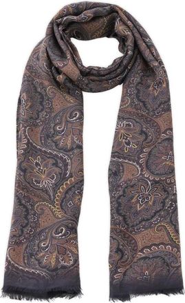 Altea Homme, Accessoires, Brun, Taille: ONE Size Écharpe élégante à motif Paisley