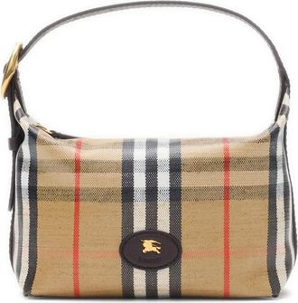Burberry Femme, Sacs, Beige, Taille: ONE Size Sac bandouli&egrave;re en toile &agrave; motif &Eacute;questre Knight Check