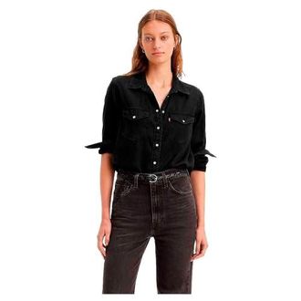 Levi's Femme Iconic Western Chemise à Bouton Bas, Dark Ages, XS